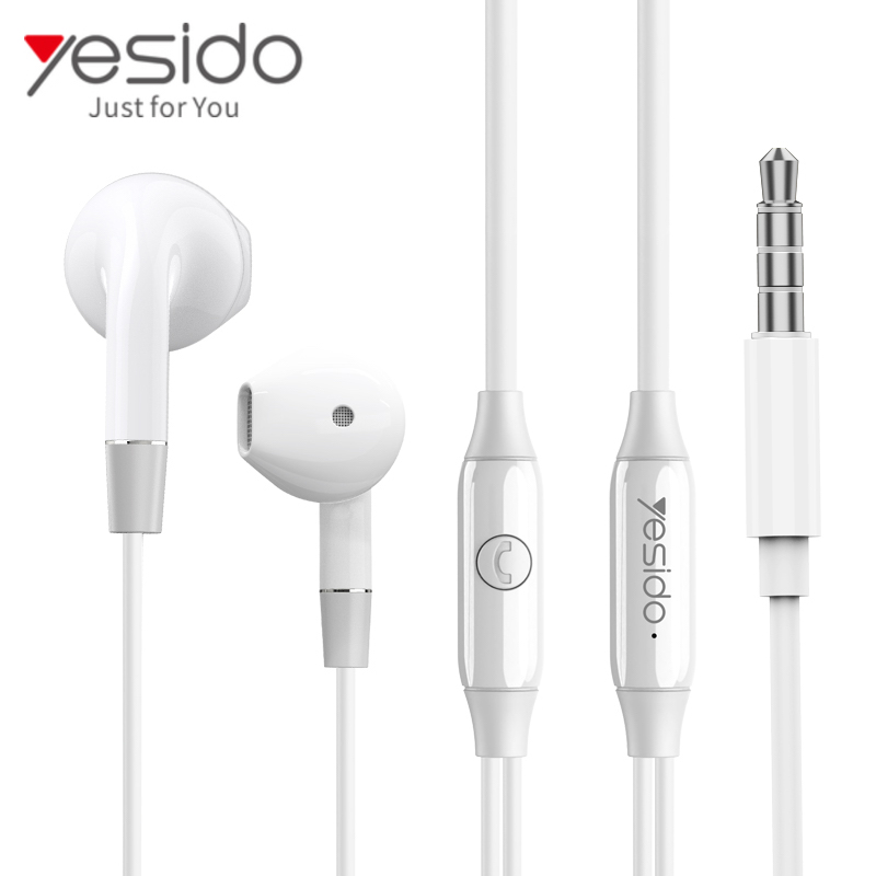 YESIDO YH30 3D Surround Ergonomic Design Noise-Cancelling 3.5 mm Jack Wired Earphones ...