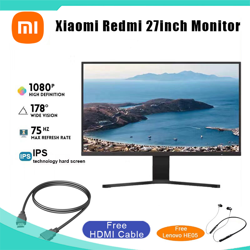 Xiaomi Redmi Monitor 27 inch Desktop Display 1080P HD Computer Monitor ...