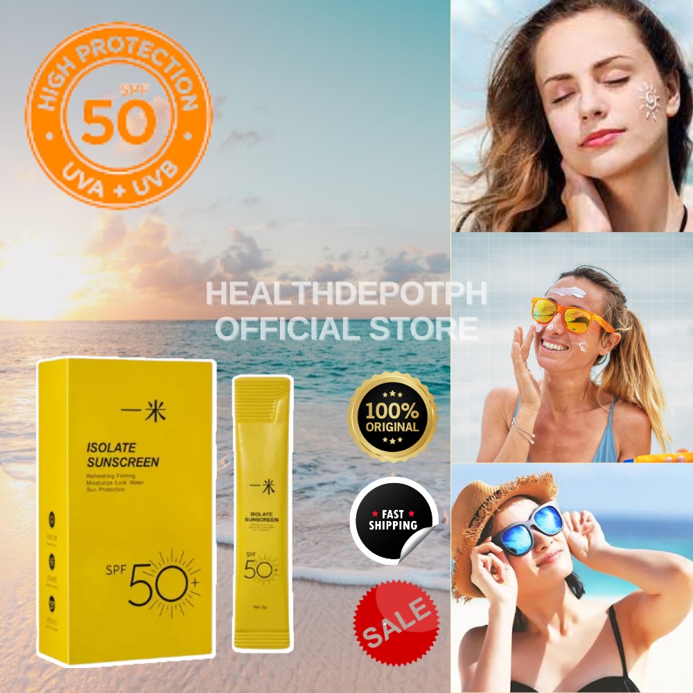 ISOLATE SUNSCREEN SPF 50+ Moisturizing Sunscreen Sunblock with UVA/UVB ...