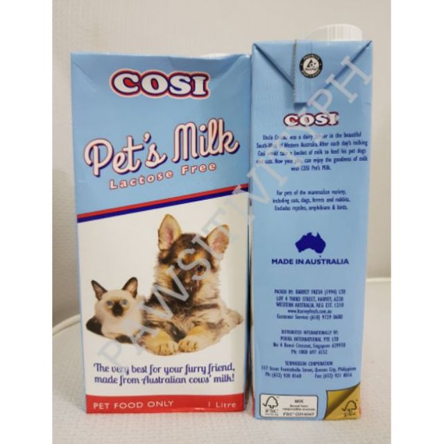 Ships immediately Cosi Pet's Milk Lactose Free | Lazada PH