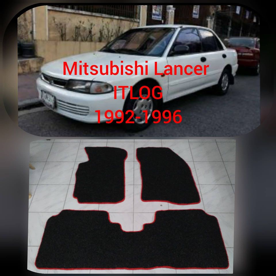 Mitsubishi Lancer itlog hotdog nomad rubber car mat with piping 1992 ...