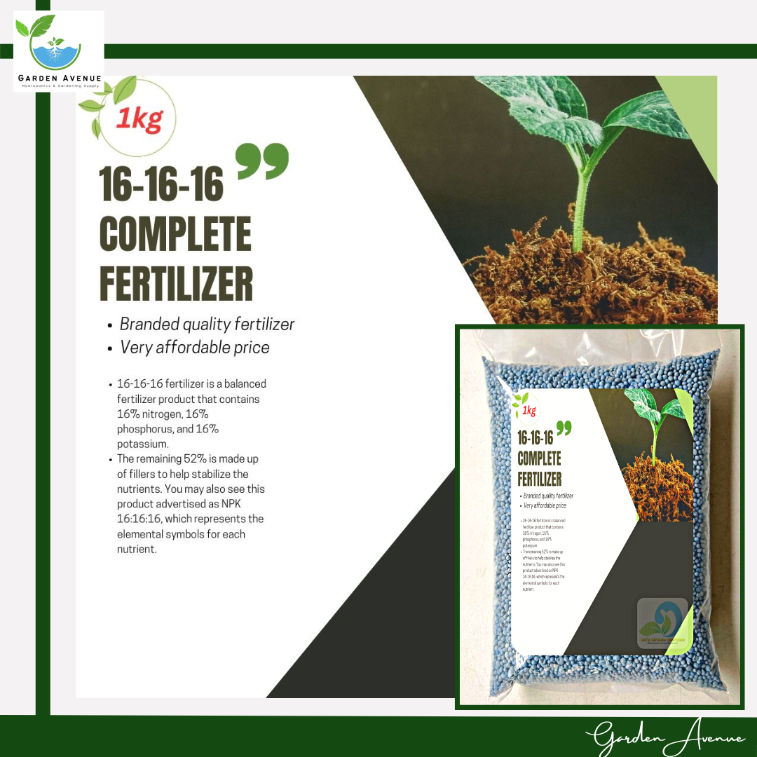 (1 KILO) 16-16-16 COMPLETE GRANULAR FERTILIZER - BRANDED AND QUALITY ...
