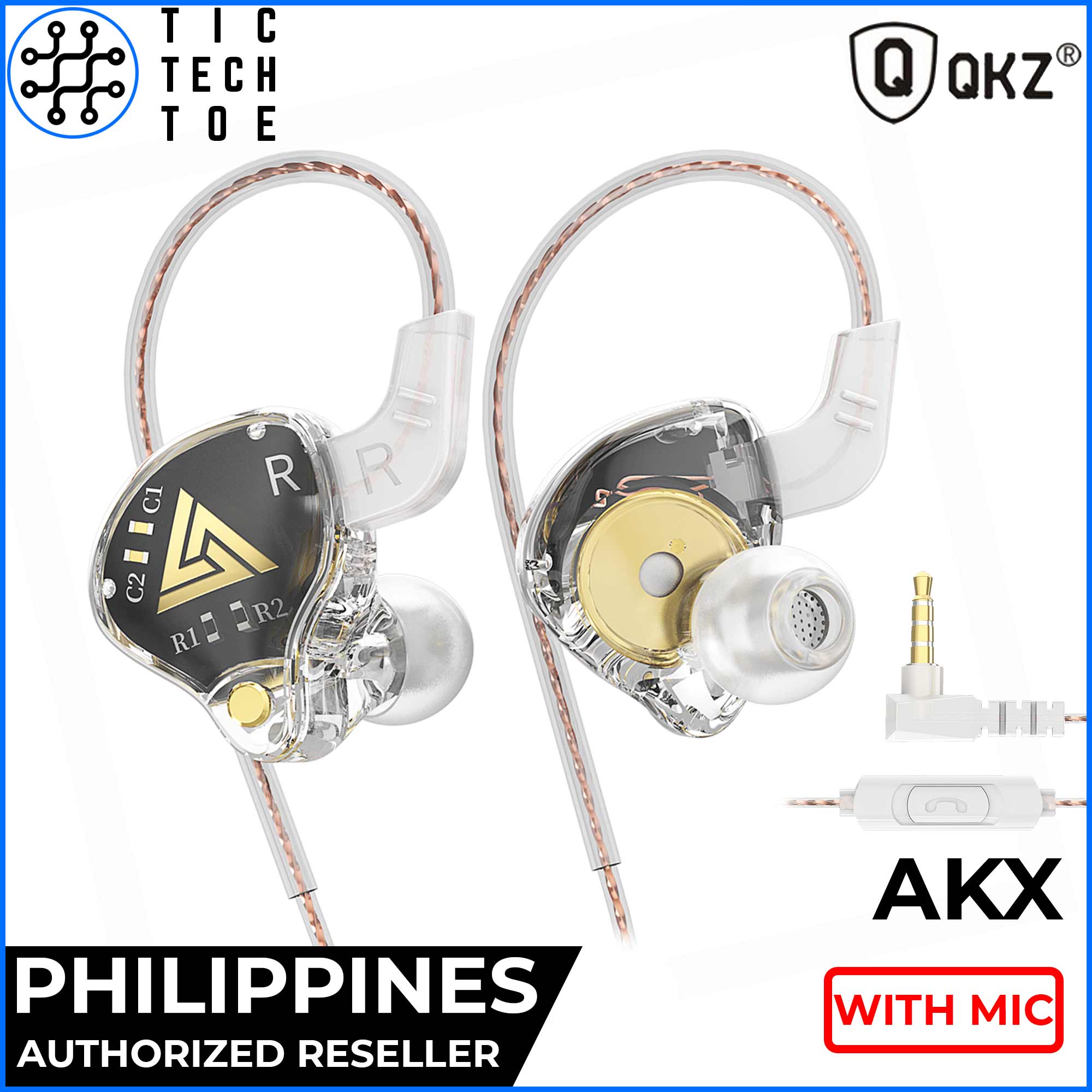 QKZ AKX Lightweight Ergonomic High Performance Core Dynamic Driver IEM ...