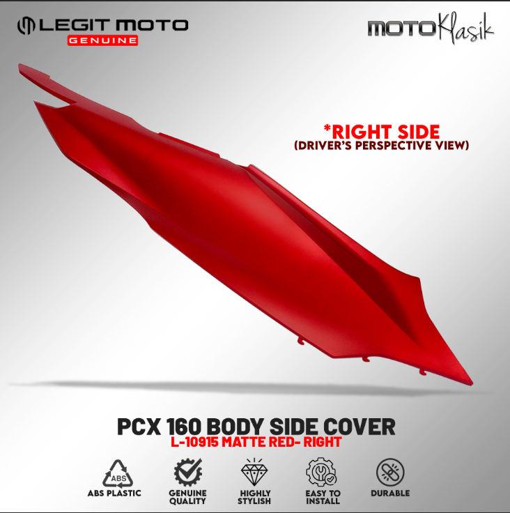 LEGITMOTO GENUINE HONDA PCX 160 BODY SIDE COVER LEFT / RIGHT MATTE ...