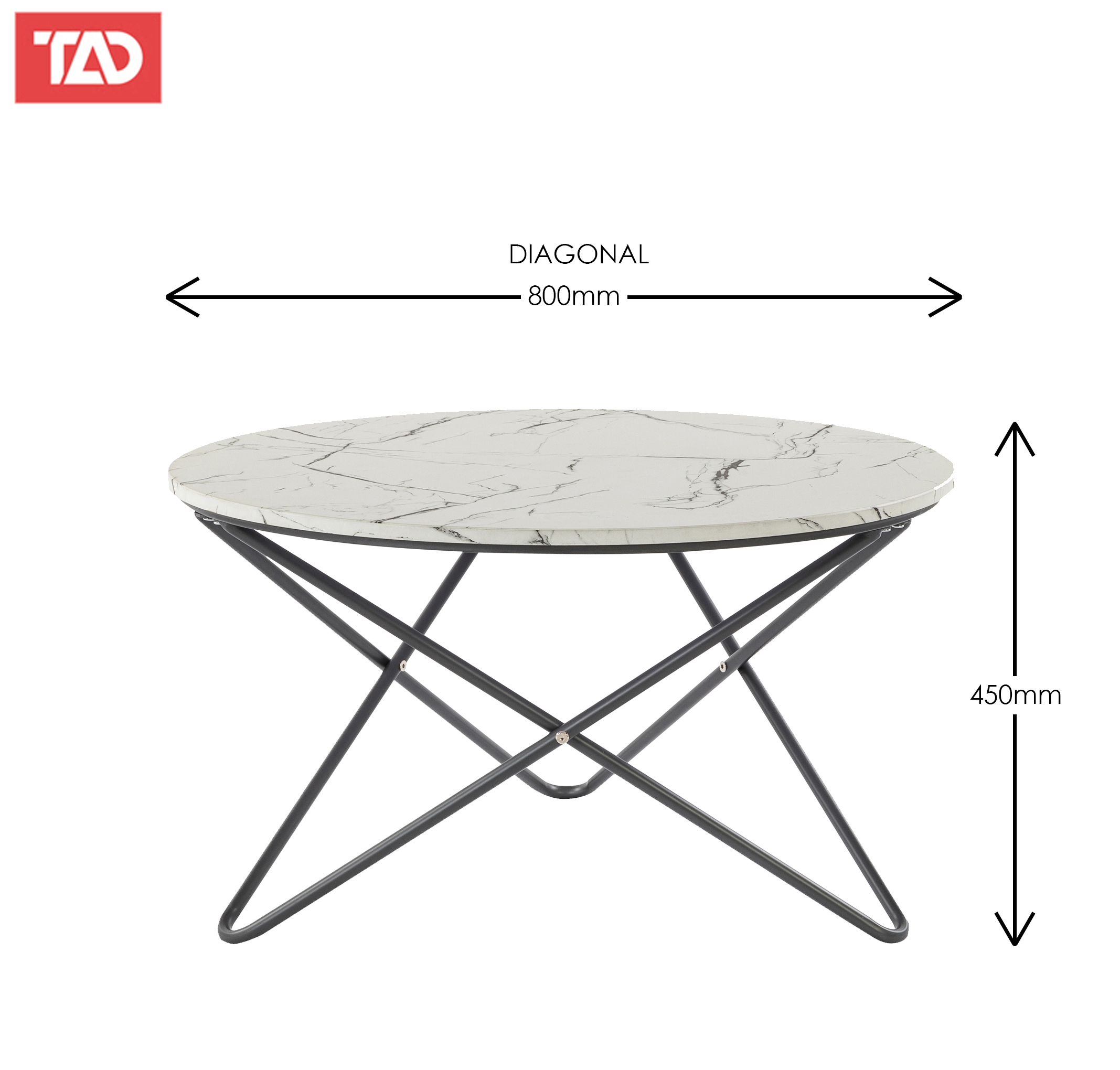 TAD BRISBANE MODERN SIMPLE ROUND CENTER TABLE, COFFEE TABLE, SALA TABLE ...