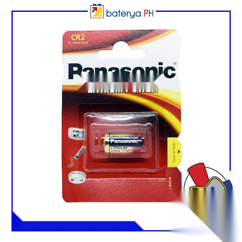 Panasonic CR2 3V 850mAh Photolithium Battery CR 2, CR17355, DL CR2, KCR2 | Lazada PH