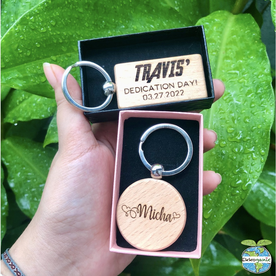 Personalized Wooden Keychain | Lazada PH