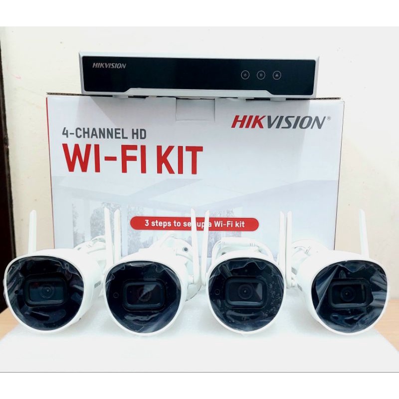 Hikvision 4channel Network Wifi Kit (NK42W0H-D) Bullet 2MP | Lazada PH
