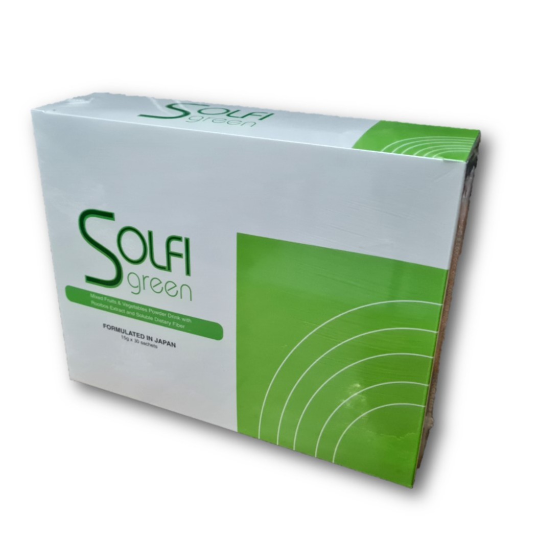 Solfi Green Mixed Fruits and Vegetables Powder Drink Box of 30 Sachets ...