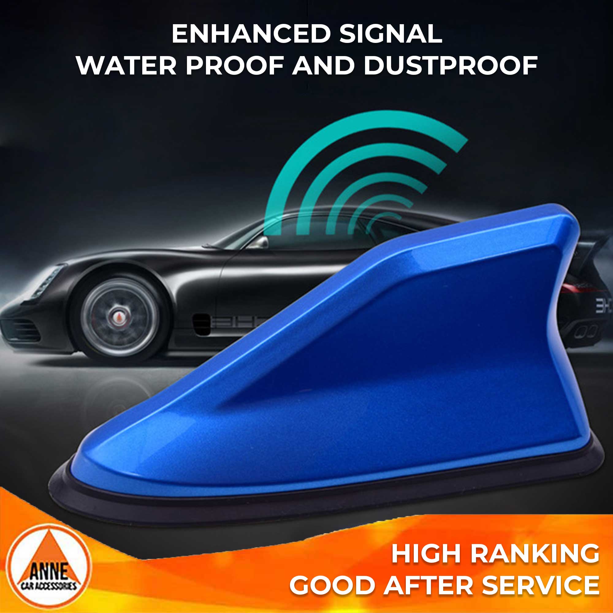New Improved Car Sharkfin Antenna Generation 2 with Rubber Cover Shark ...