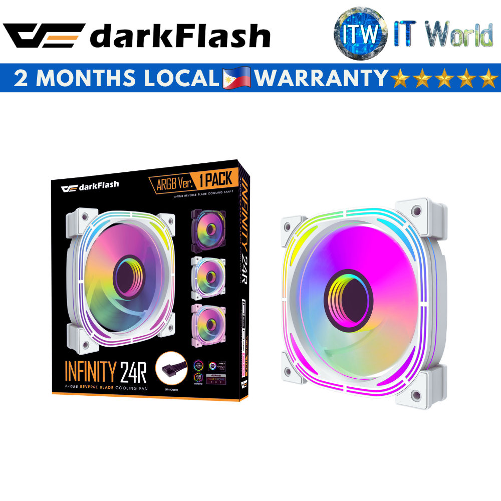 Itw | darkFlash Infinity 24R A-RGB Reverse Blade Cooling Single Fan ...