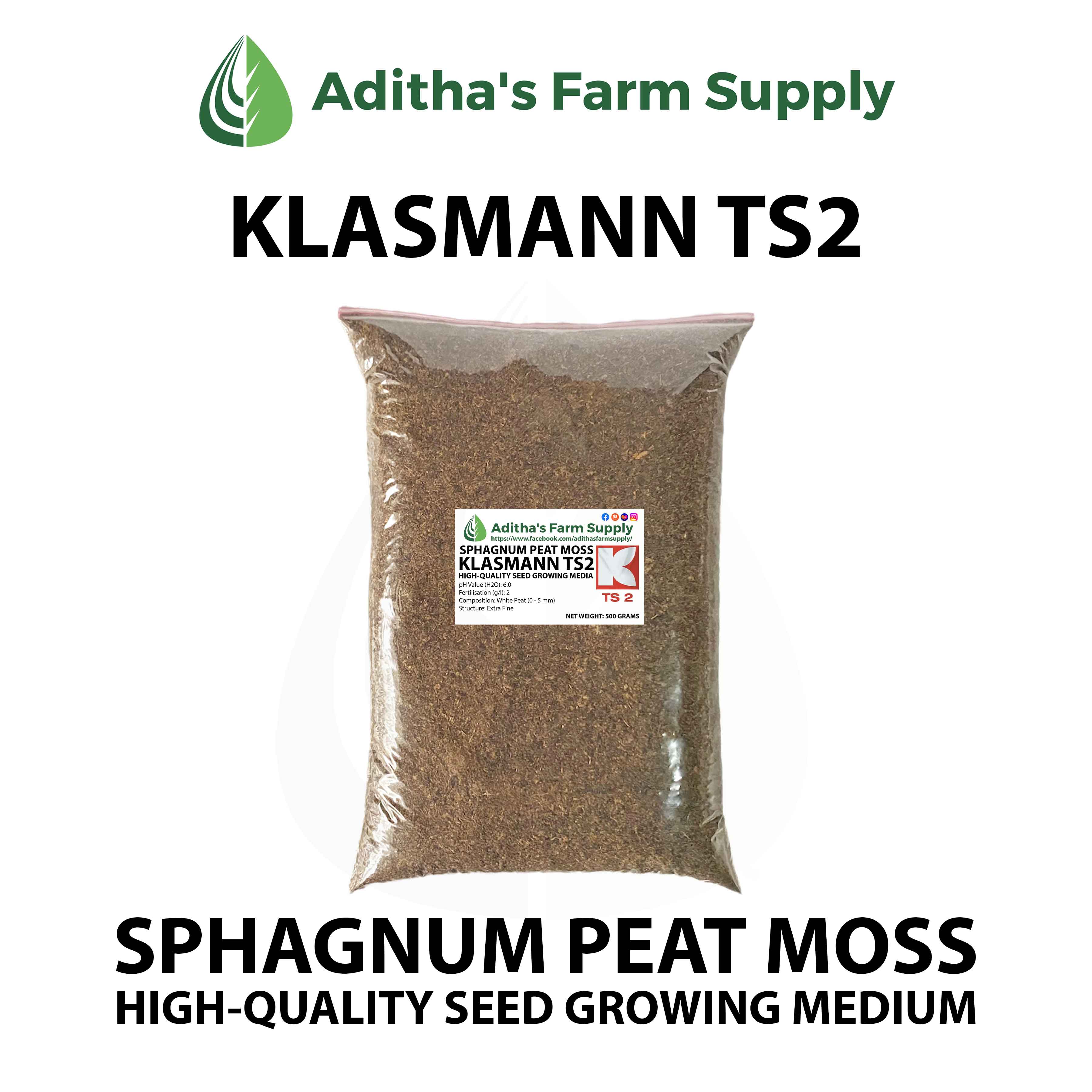 Klasmann TS2 Sphagnum Peat Moss/Substrate - 500 grams | Lazada PH