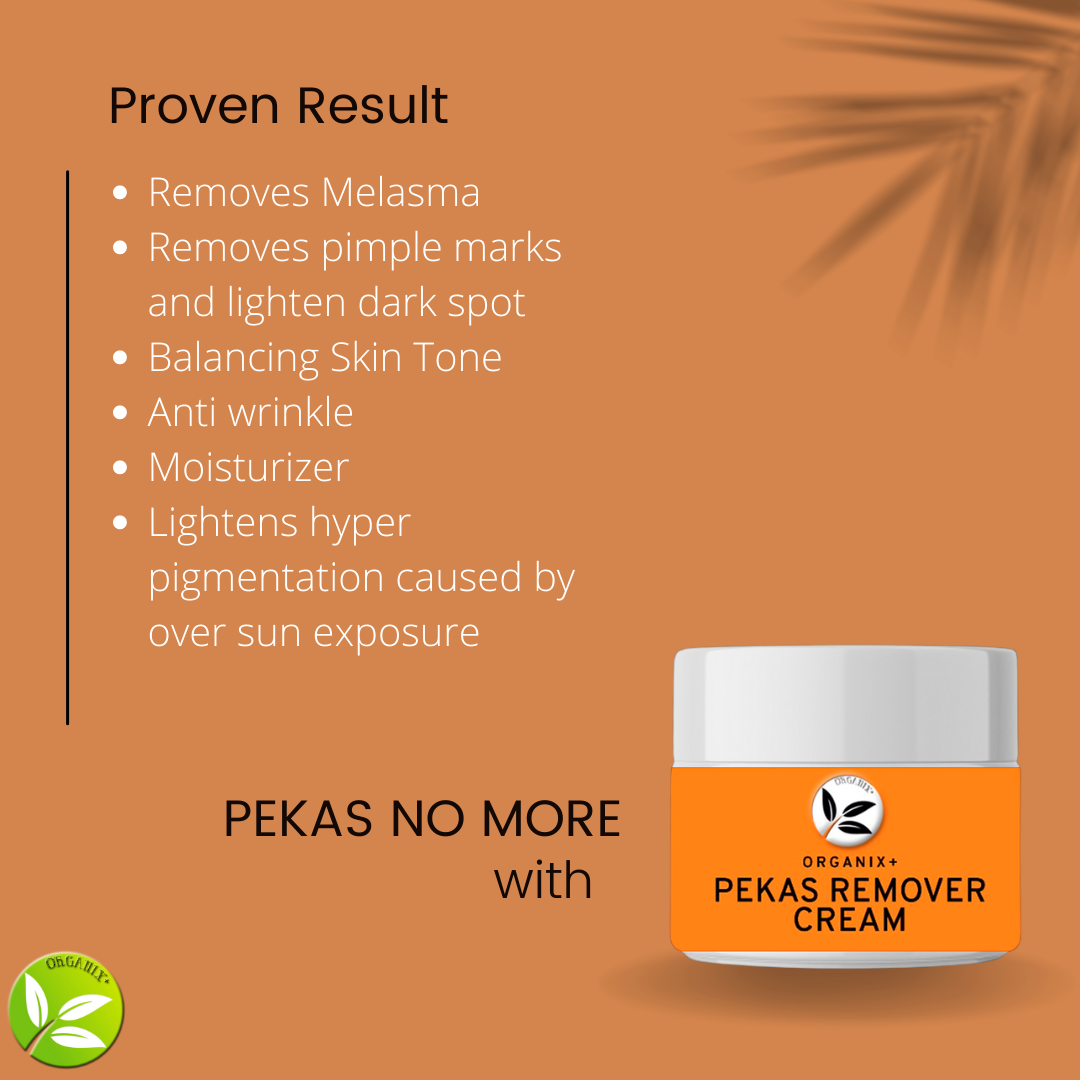 Organix+ - Pekas Remover Cream, Melasma Remover Cream with SPF 35 ...