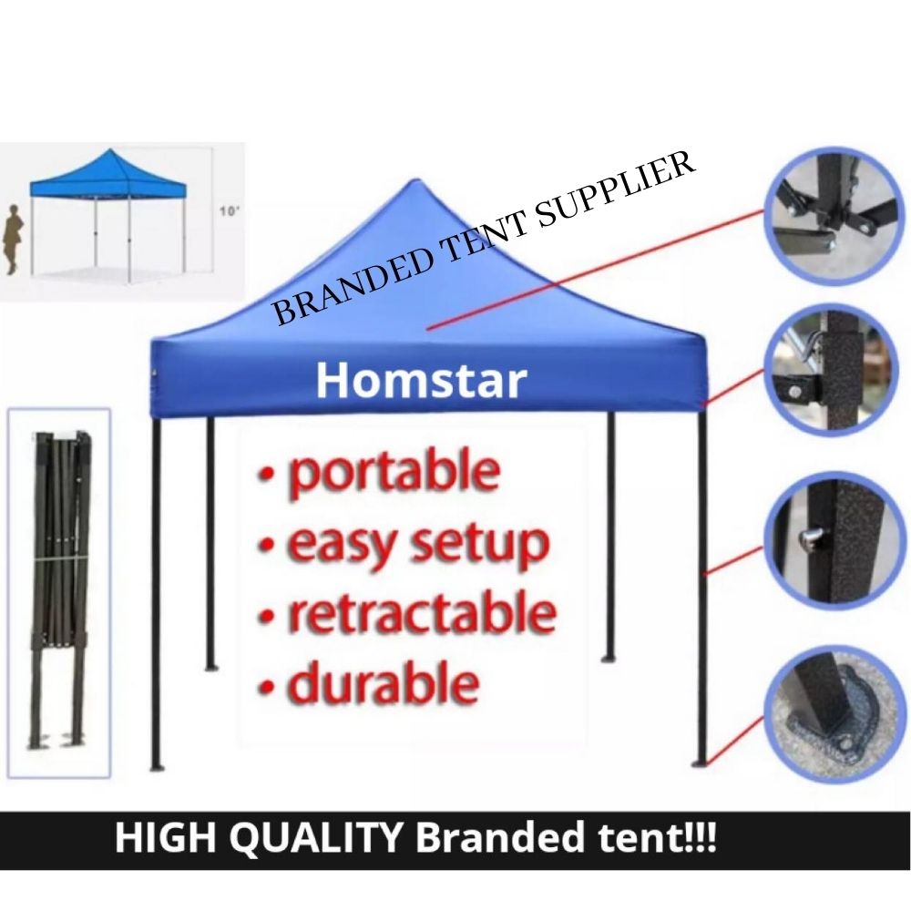 HOMSTAR ⭐ RETRACTABLE TENT 2m x 2m Retractable Gazebo/ Memorial/ Garage ...