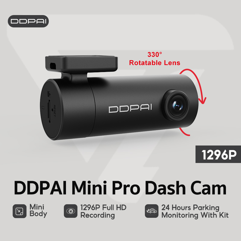 DDPAI Mini Pro Dash Cam 1296p HD 24 Hours Parking Monitor 140° Camera ...