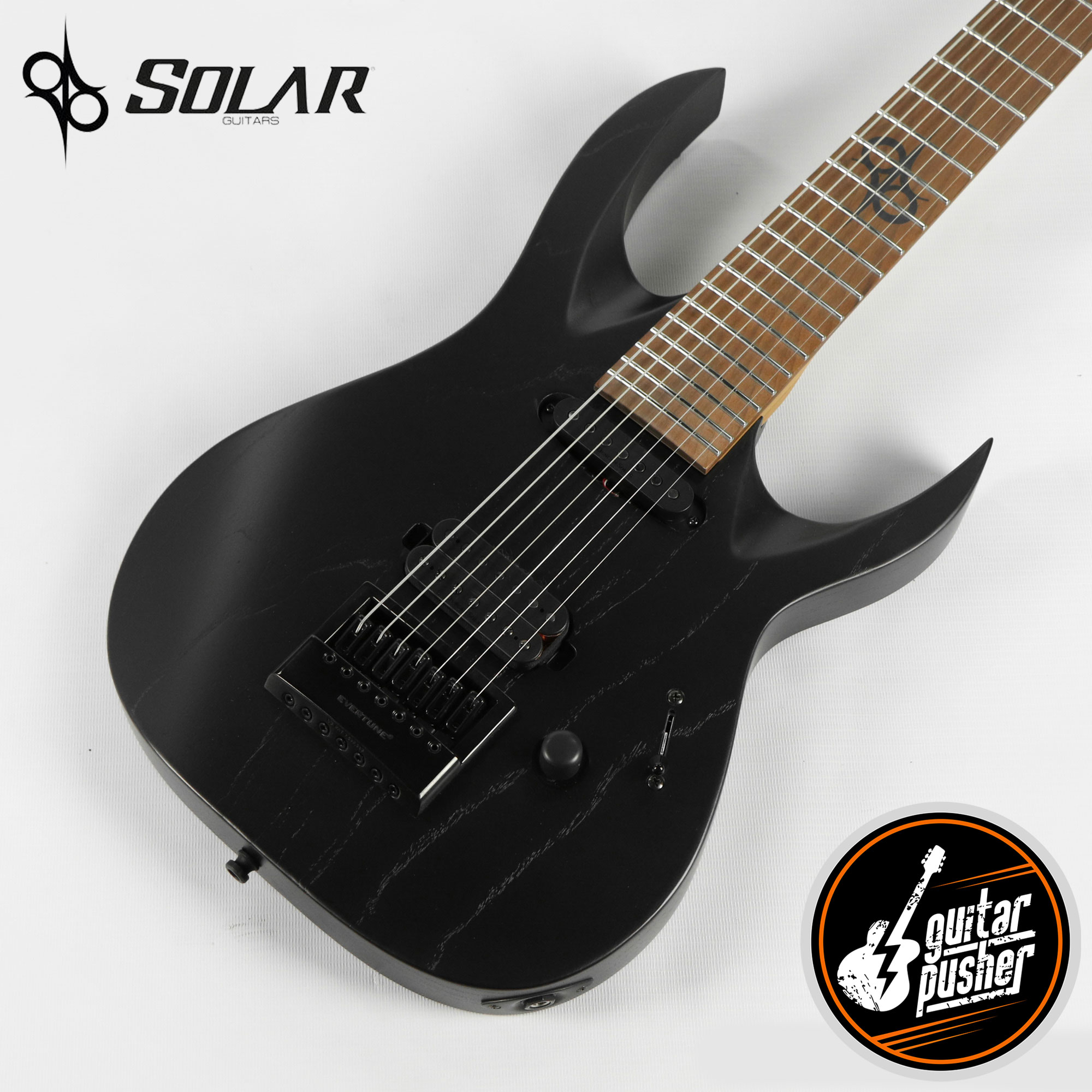 Solar Guitars AB1.7BOP Artist LTD Black Open Pore 7-String Electric ...