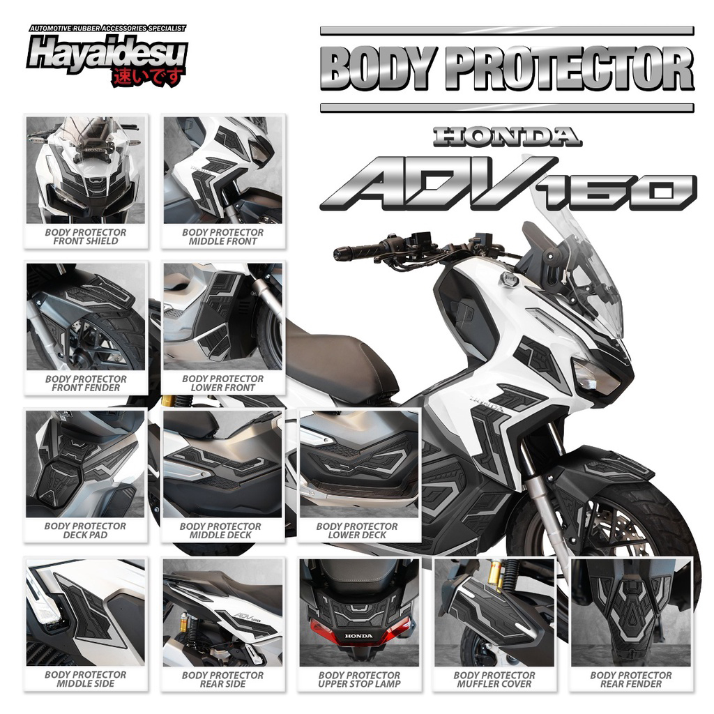 Hayaidesu Honda ADV 160 Full Set Body Protector Cover | Lazada PH