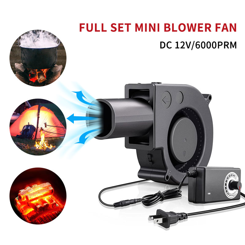 Blower Fan Air Blower Kalan With Speed Controller 220V DC 12V Portable ...