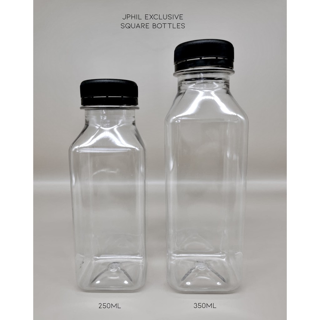250 ml350ml PET PLASTIC BOTTLES SQUARECYLINDRICAL (SOLD PER PACK ...