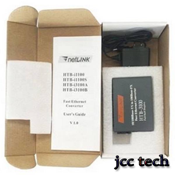 NetLink Media Converter Pair Box Pack 100 Mbps Fiber Optical ...