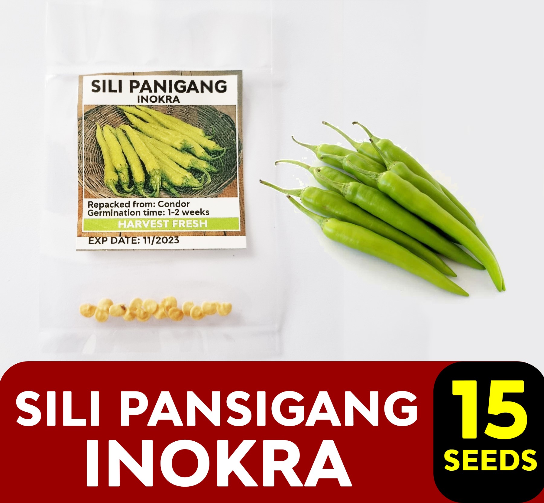 Hot Pepper Seeds - Sili Panigang Django Jalapeno Bicol Taiwan Express Inokra Upright Super Heat ...