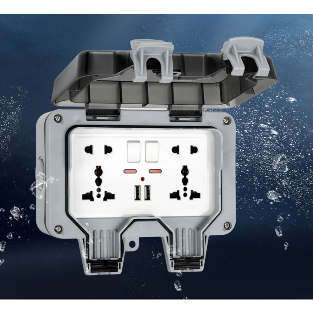 【💡10 Years Warranty💡】TEP Outdoor Waterproof Socket Outdoor IP66 Surface ...
