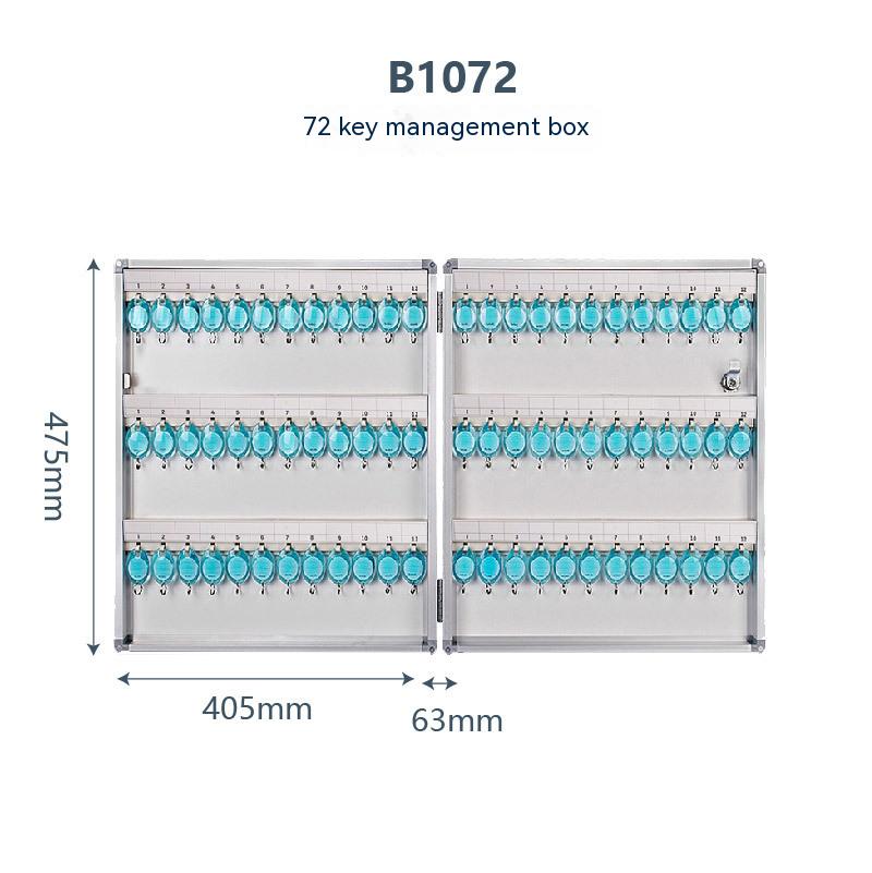 Aluminum Alloy Key Cabinet Wall Mounted Security Management Keybox ...
