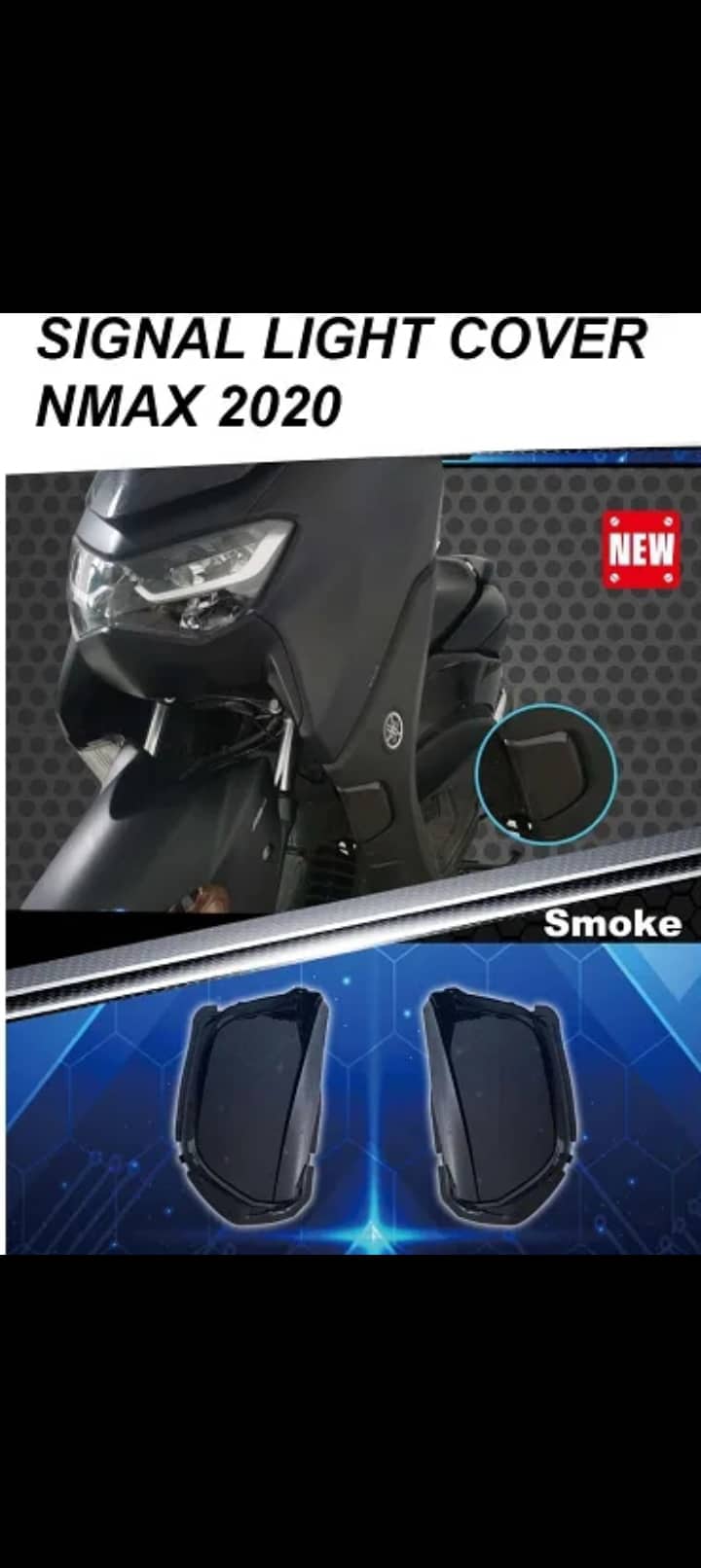 Signal Light Cover For NMAX 2020 V2 (Smoke) | Lazada PH
