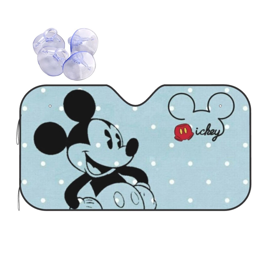 Disneys Mickeys Mouse Windshield Sunshade Car Foldable UV Ray Reflector ...