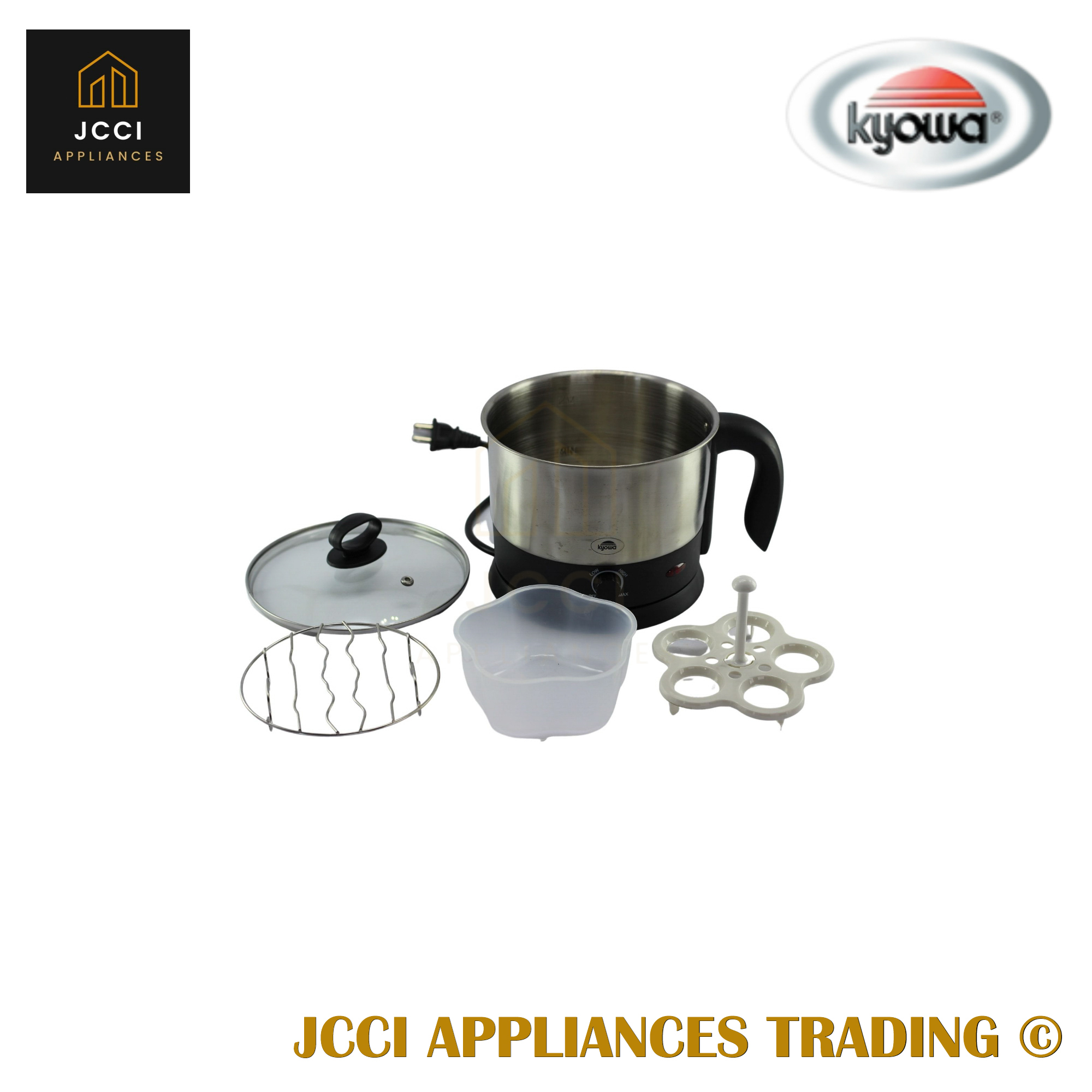 Kyowa Multi-Function Kettle 1.5 Liters - Concealed Heating Element ...