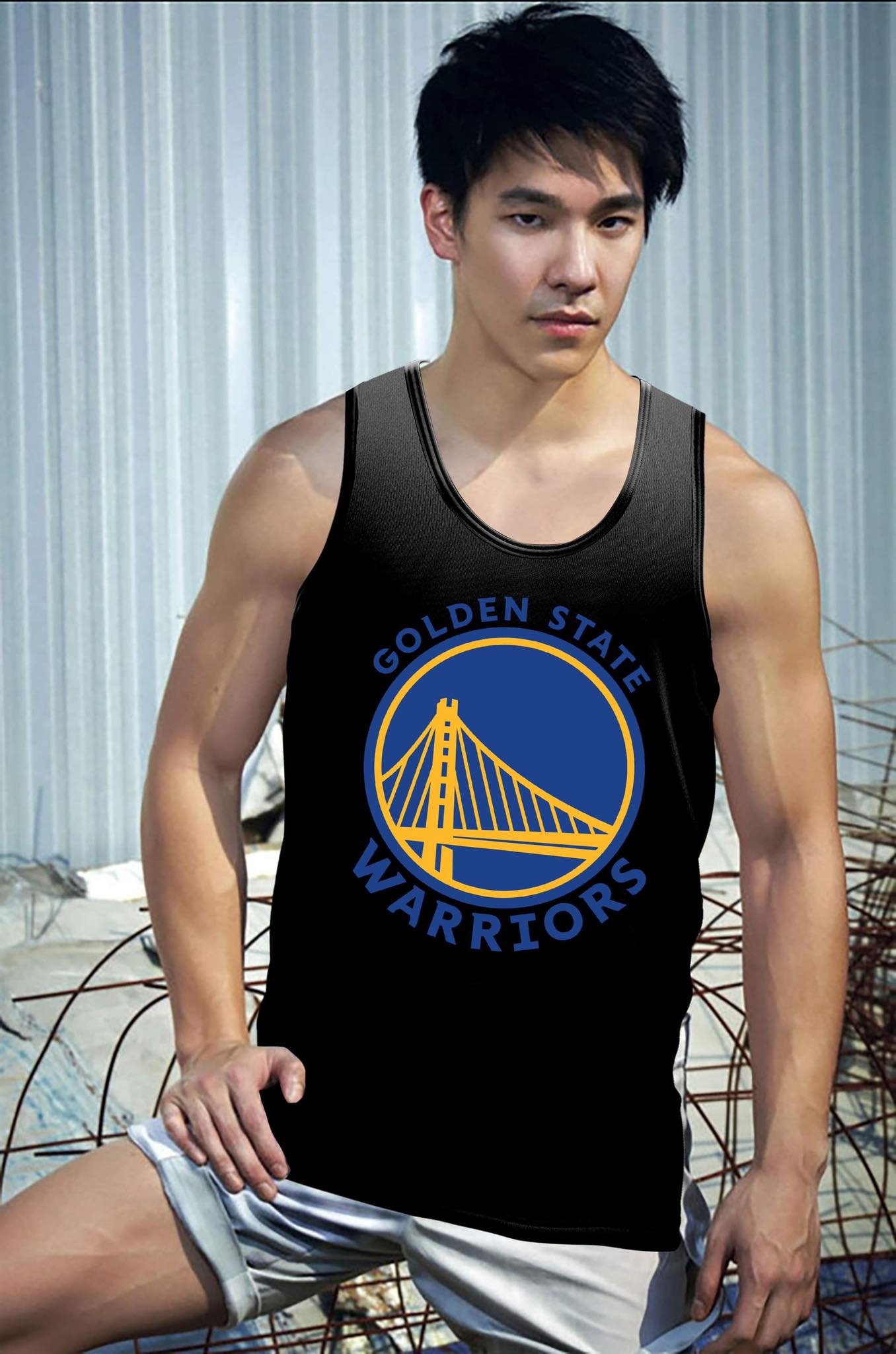 New NBA TEAMS INSPIRED HIGHQUALITY TRENDY SLEVEELESS SANDO Golden State ...