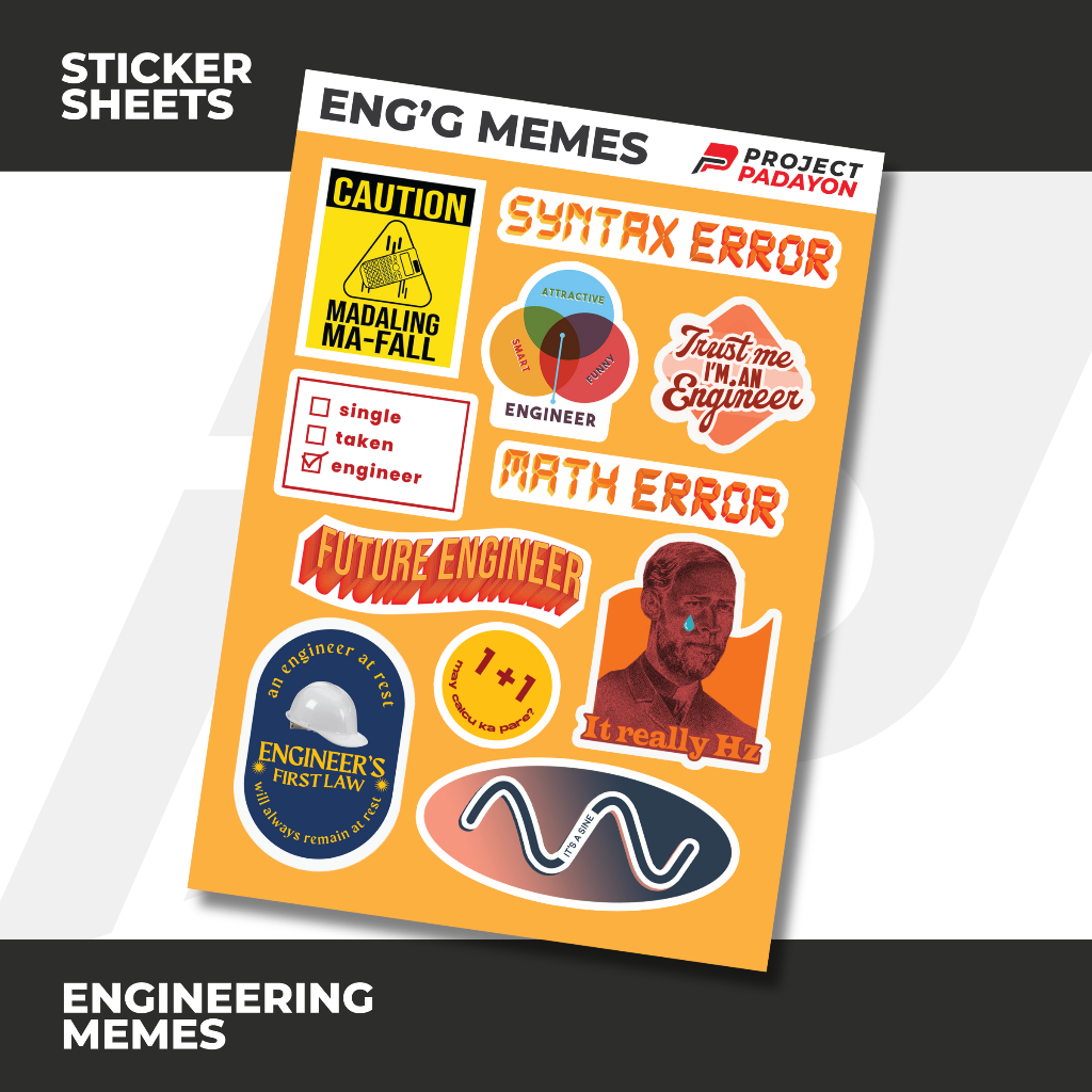 "Engineering Memes" themed Stickers | Lazada PH