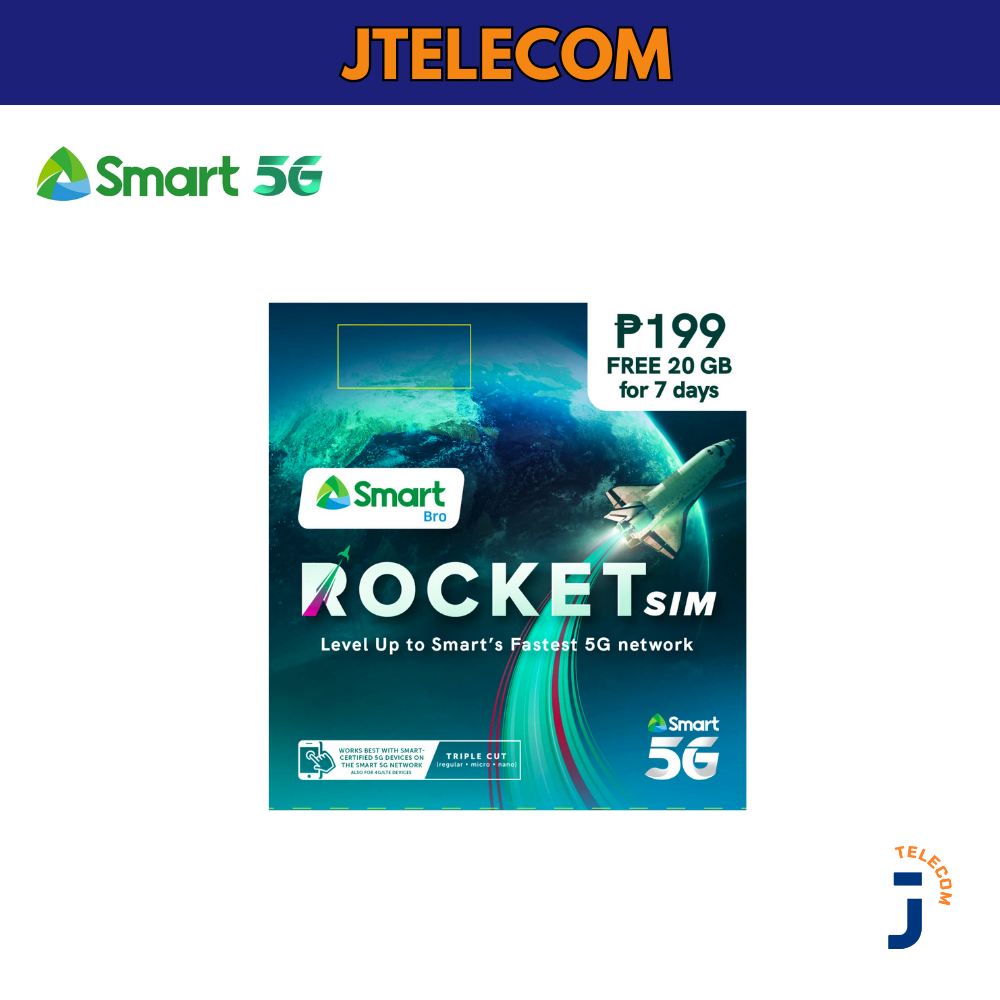 SMART ROCKET SIM 5G UNLIMITED DATA NEW SIM 199 | Lazada PH