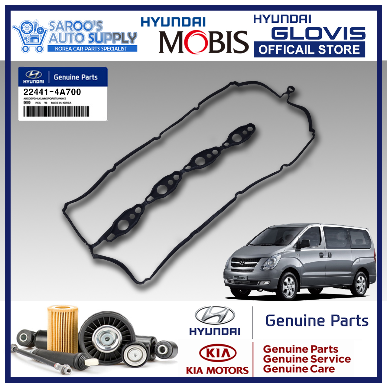 [A2] Rocker Cover Gasket / Cylinder Head Cover Gasket For Hyundai Grand ...