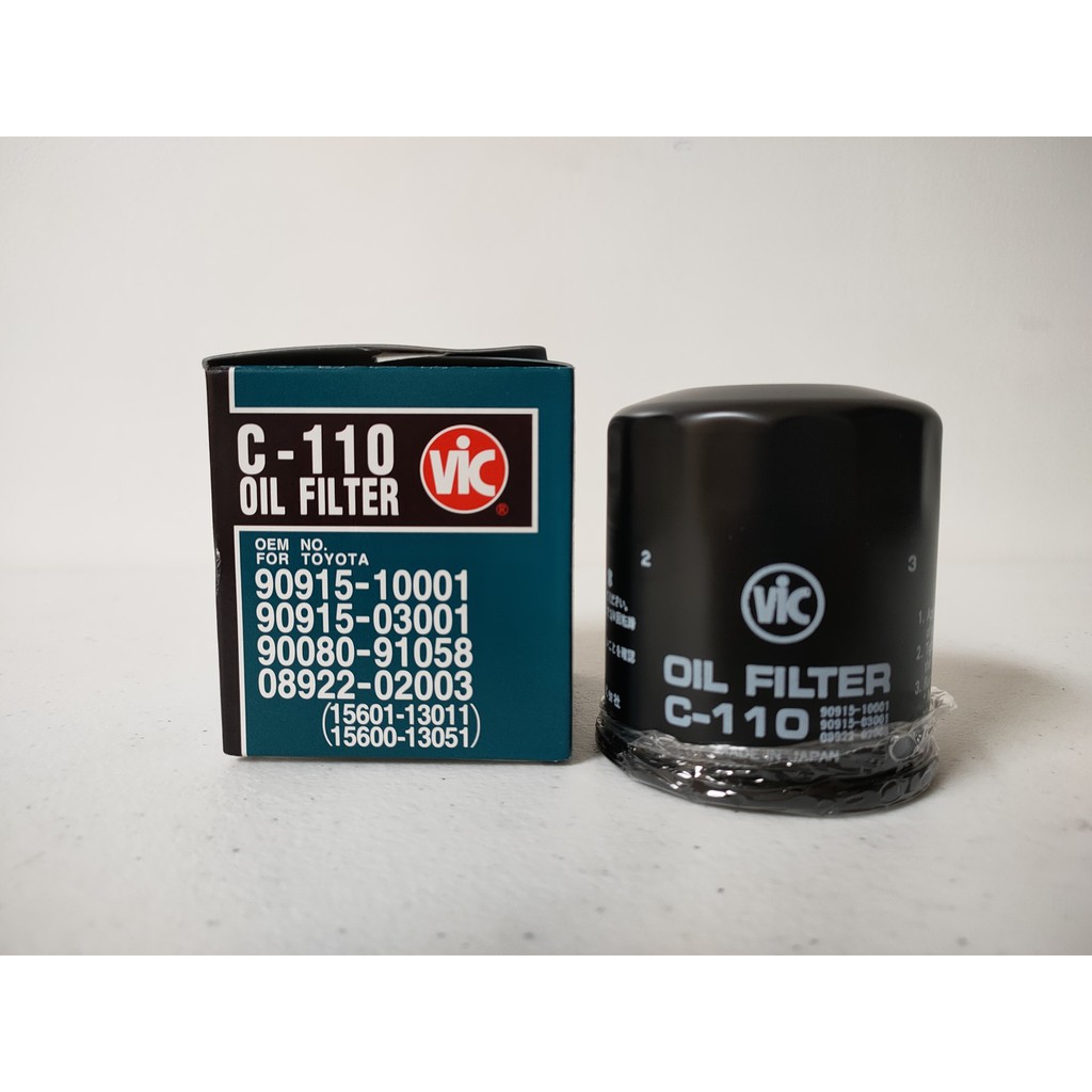 Authentic VIC 110 oil filter for Toyota Corolla/Altis/Vios/Avabzam ...