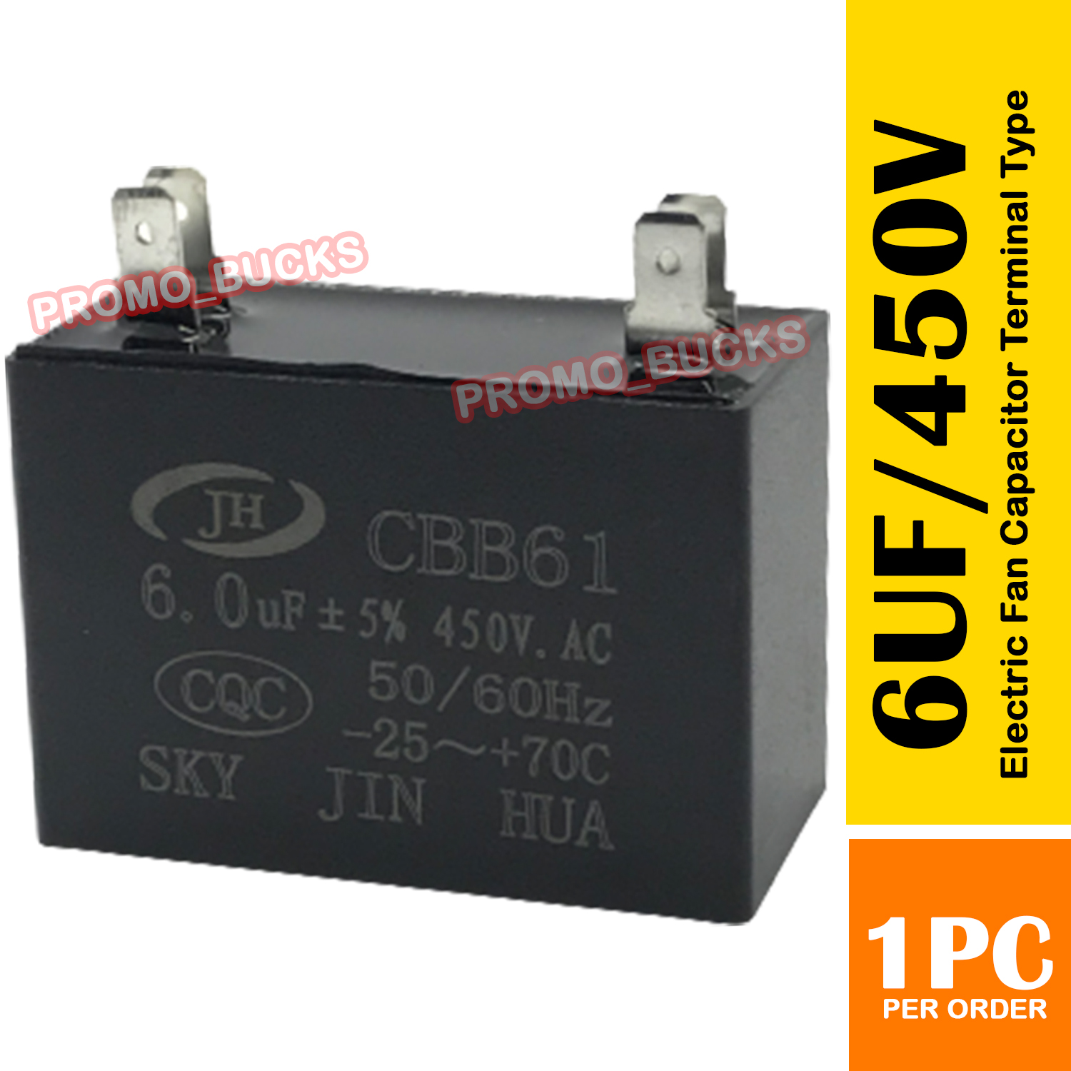6UF/450V Capacitor / Electric Fan Capacitor | Lazada PH