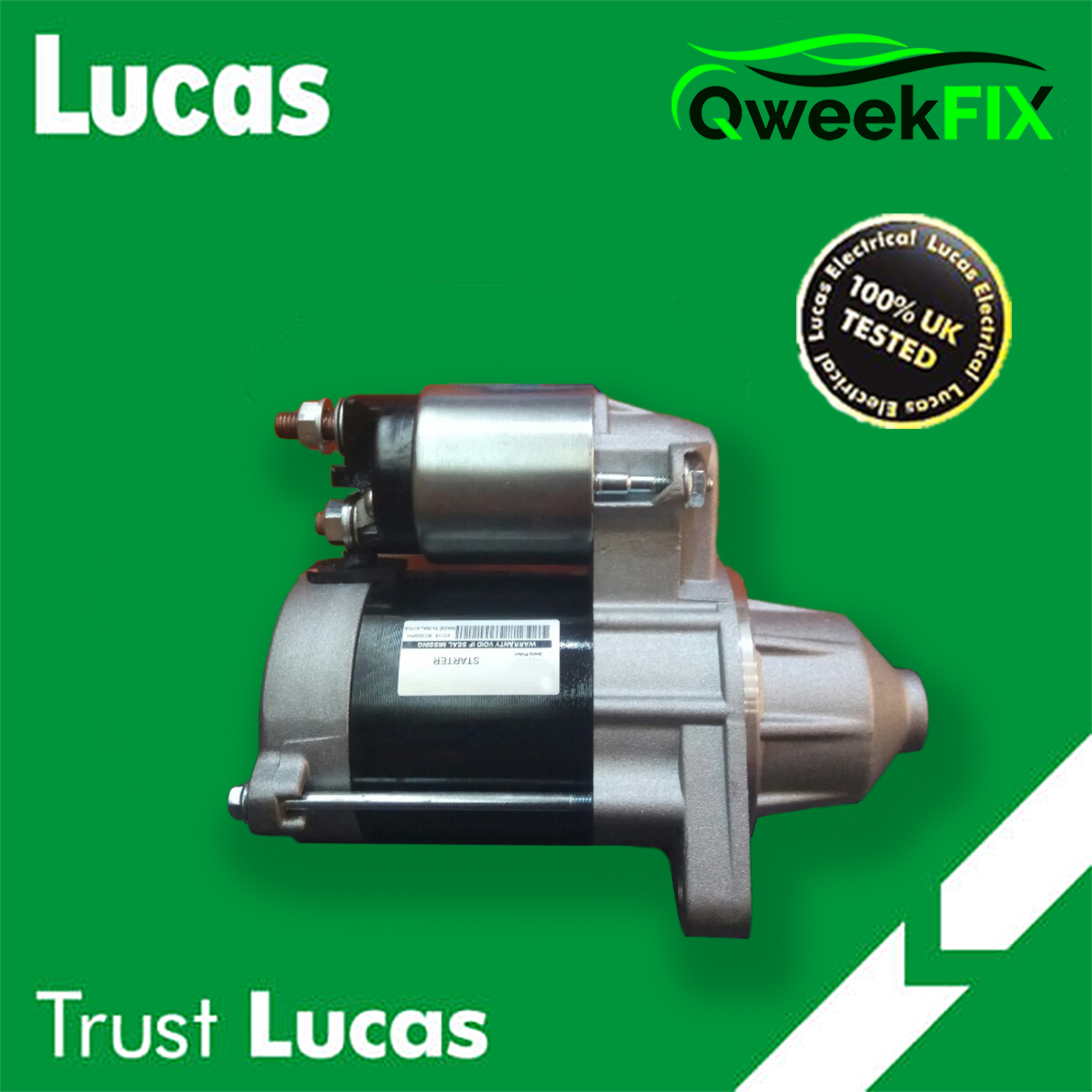 Lucas Starter Assembly for Mitsubishi LANCER, GALANT 4G32, 4G33 9 Teeth ...