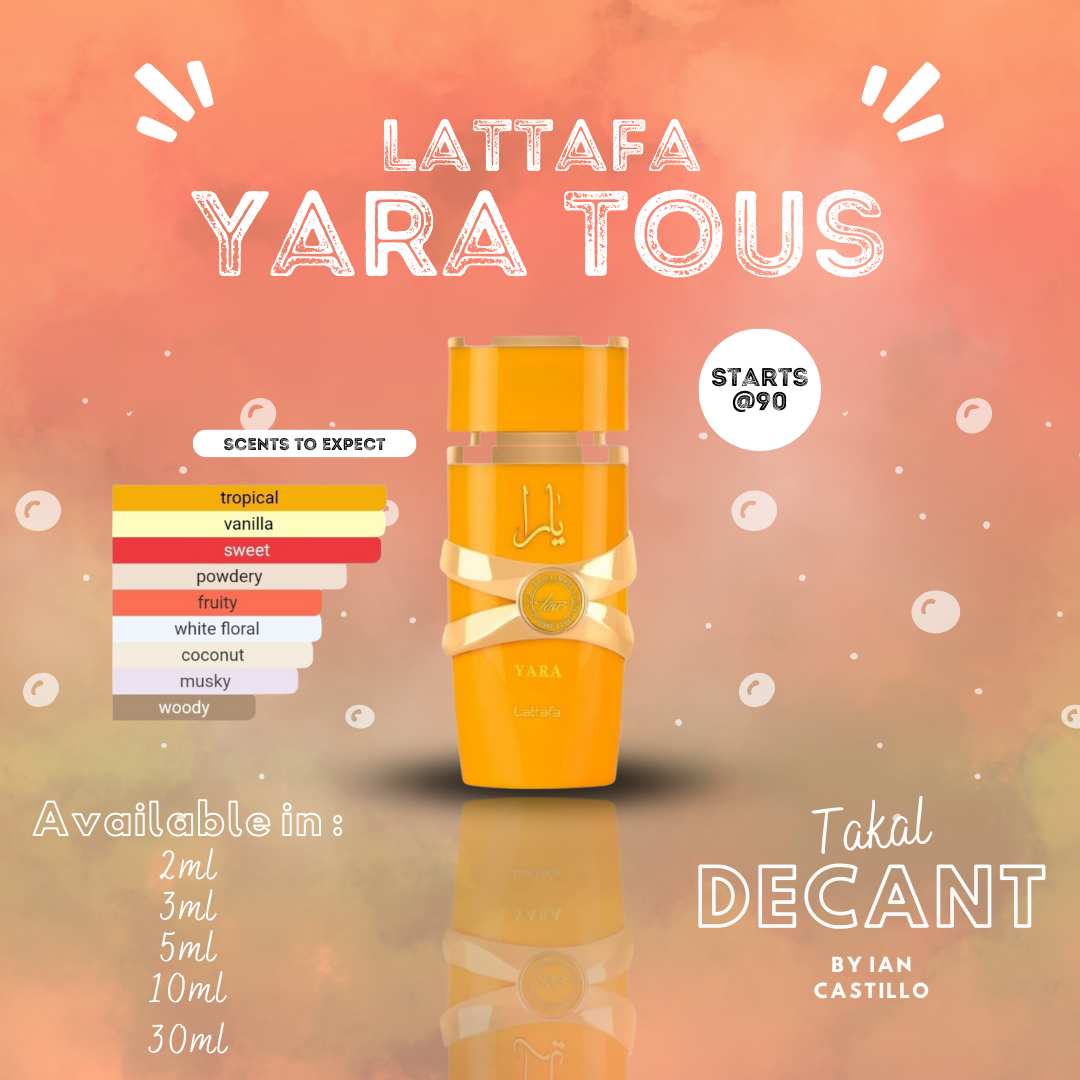 Lattafa Yara Tous (DECANT) 1/2/3/5/10ml | Lazada PH