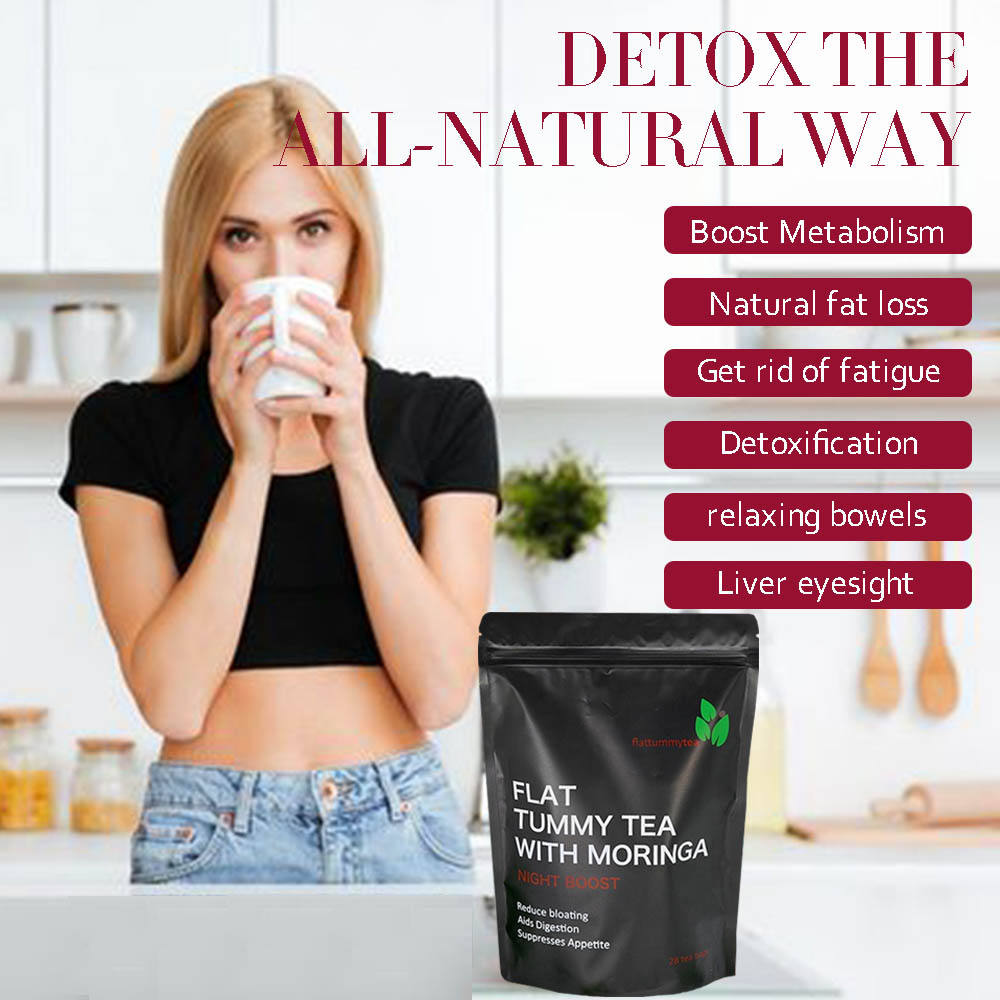 Flat Tummy Tea with Moringa – Fast Weight Loss & Belly Burning Detox ...