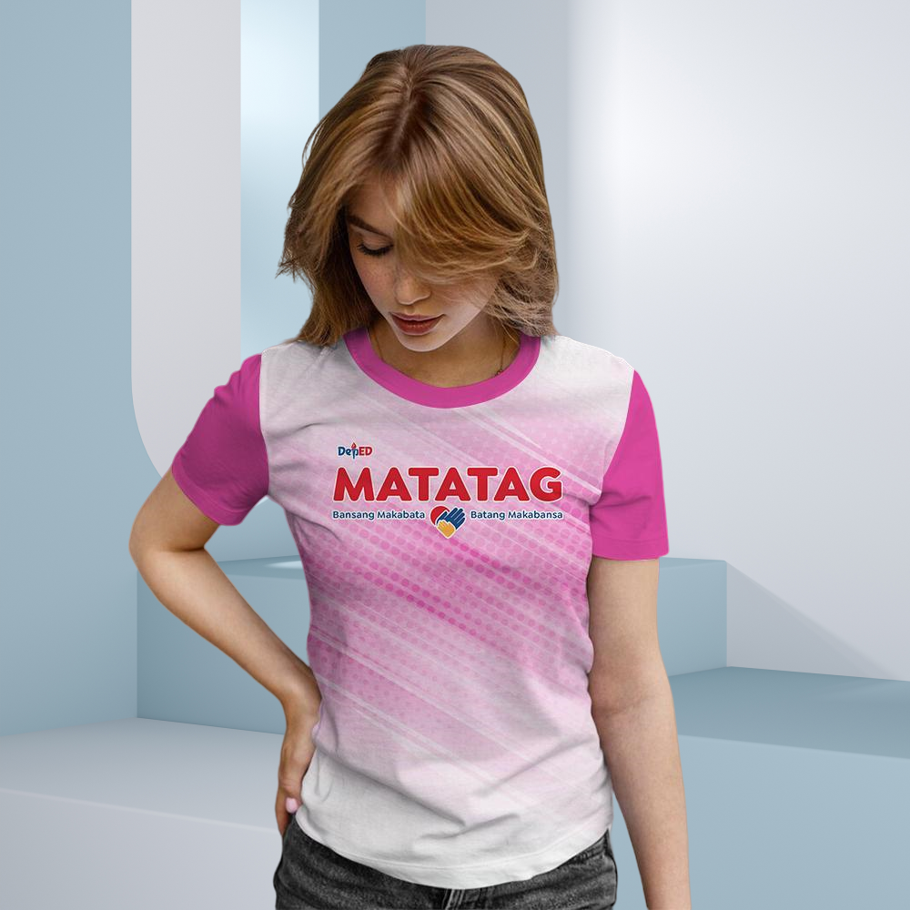 Matatag Deped Women T Shirt Teacher Badge Uniform Teacher Day Full ...