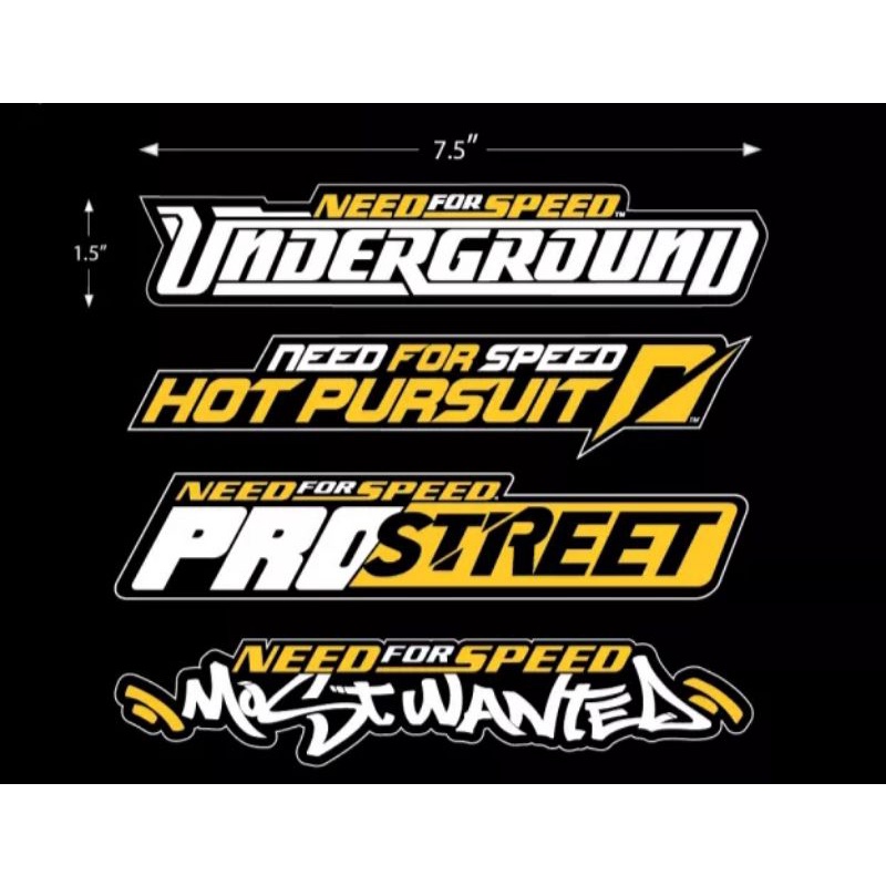 NEED FOR SPEED STICKER SET☸ | Lazada PH