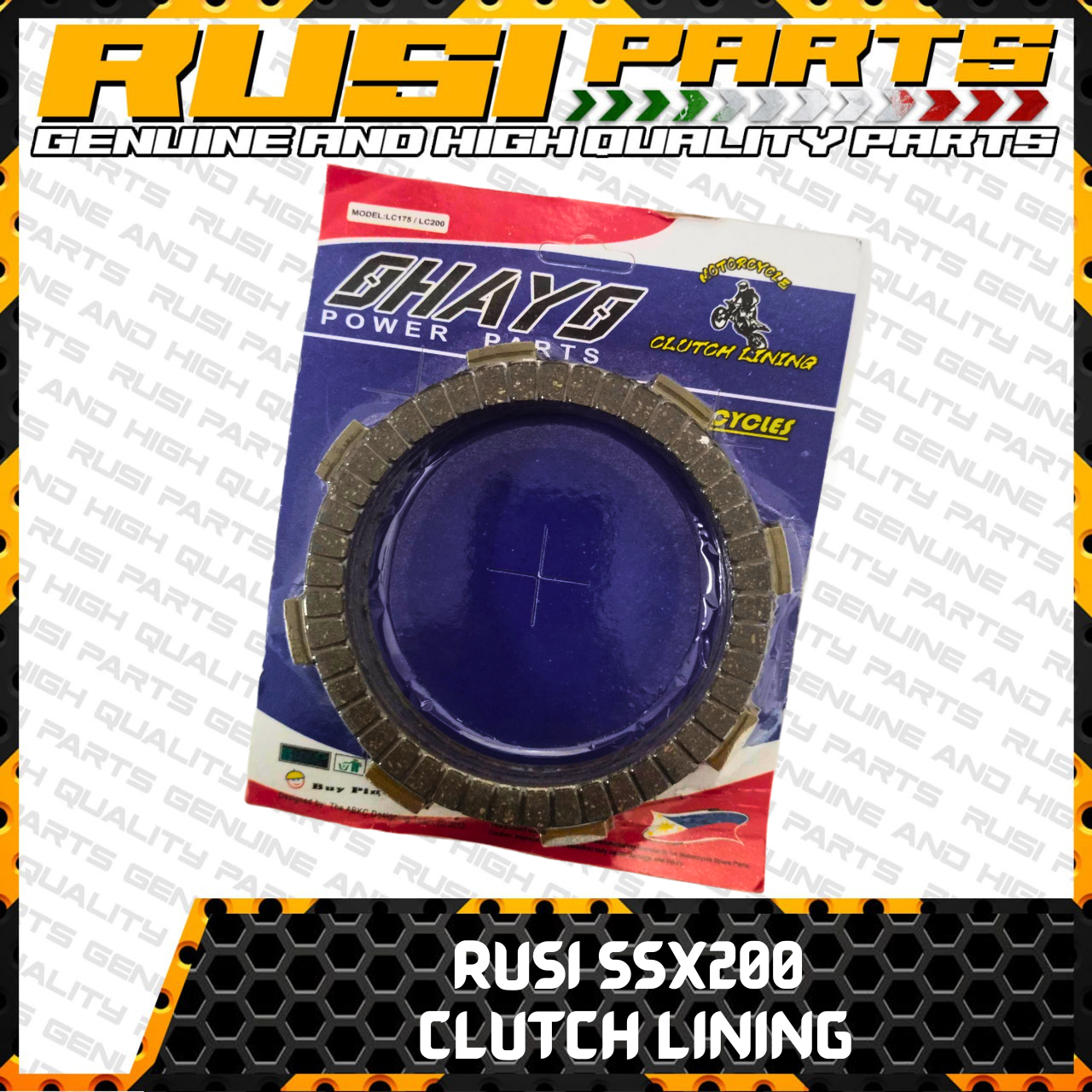 RUSI SSX200 Clutch Lining/rusi 125 parts and accessories,rusi 150 parts ...