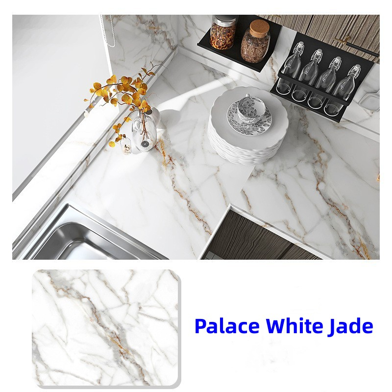 Marble Kitchen decorate Wallpaper Waterproof and Oil proof Stickers ...
