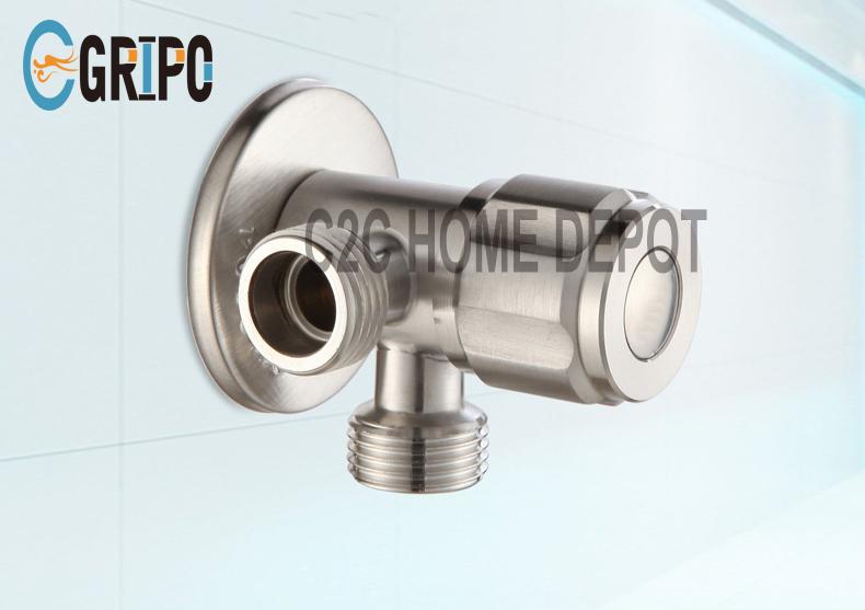GRIPO sus304 stainless 2 way angle valve 90 degrees angle | Lazada PH