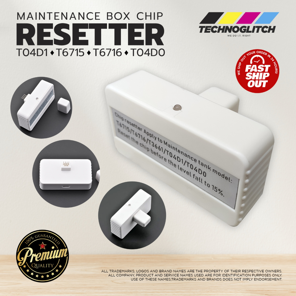 Maintenance Box Chip Resetter for Epson T6716 T6715 T04D1 L6160 L6260 ...