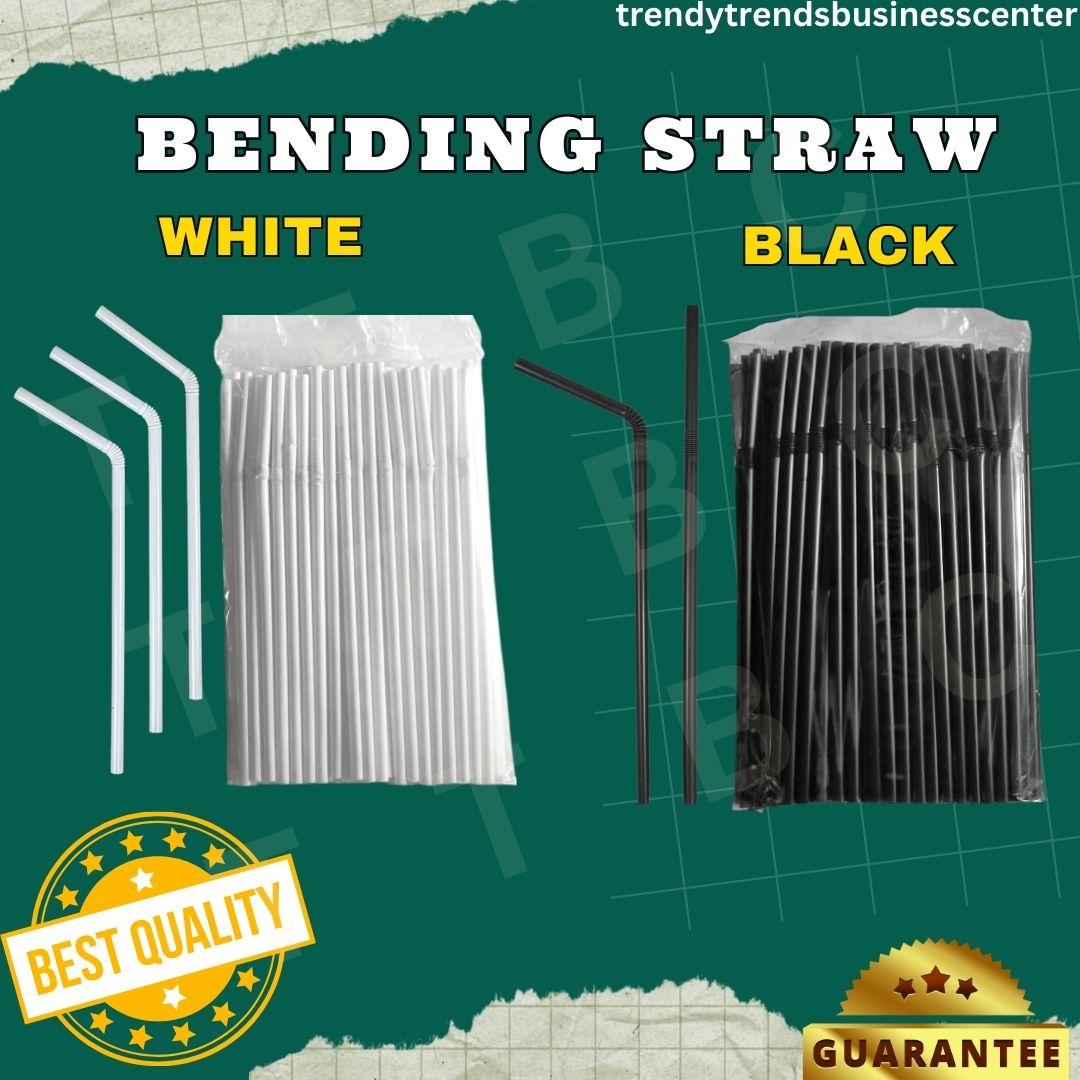 [100 PCS PER PACK] BENDABLE STRAW BENDING STRAW JUICE STRAW | Lazada PH