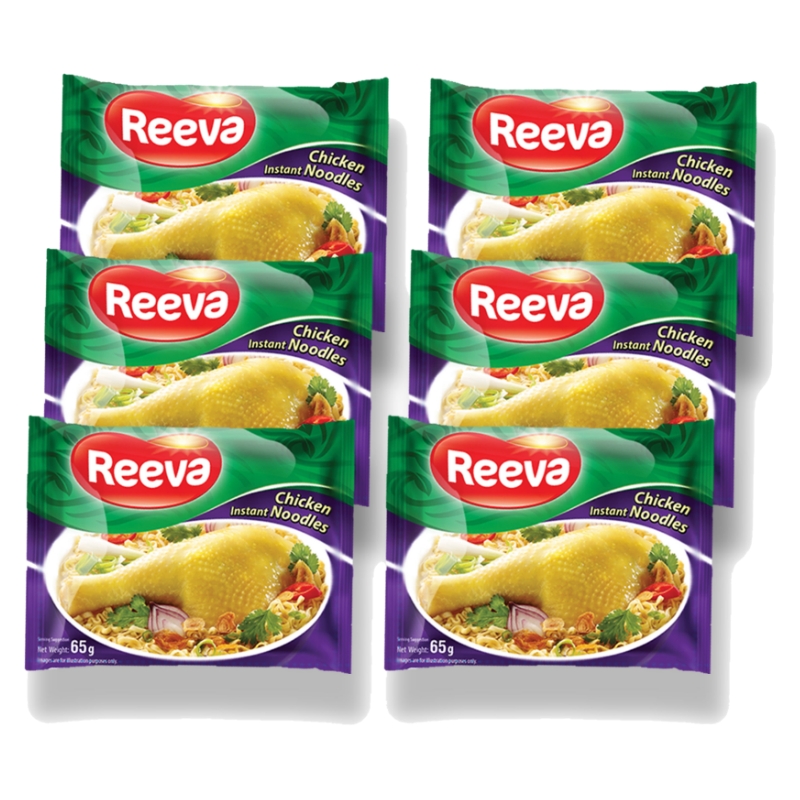 Reeva Chicken Instant Noodles 65g x 6 | Lazada PH