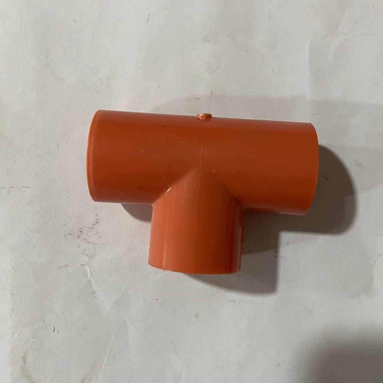 PVC Orange electrical fittings flexible hose adaptor/connector elbow ...