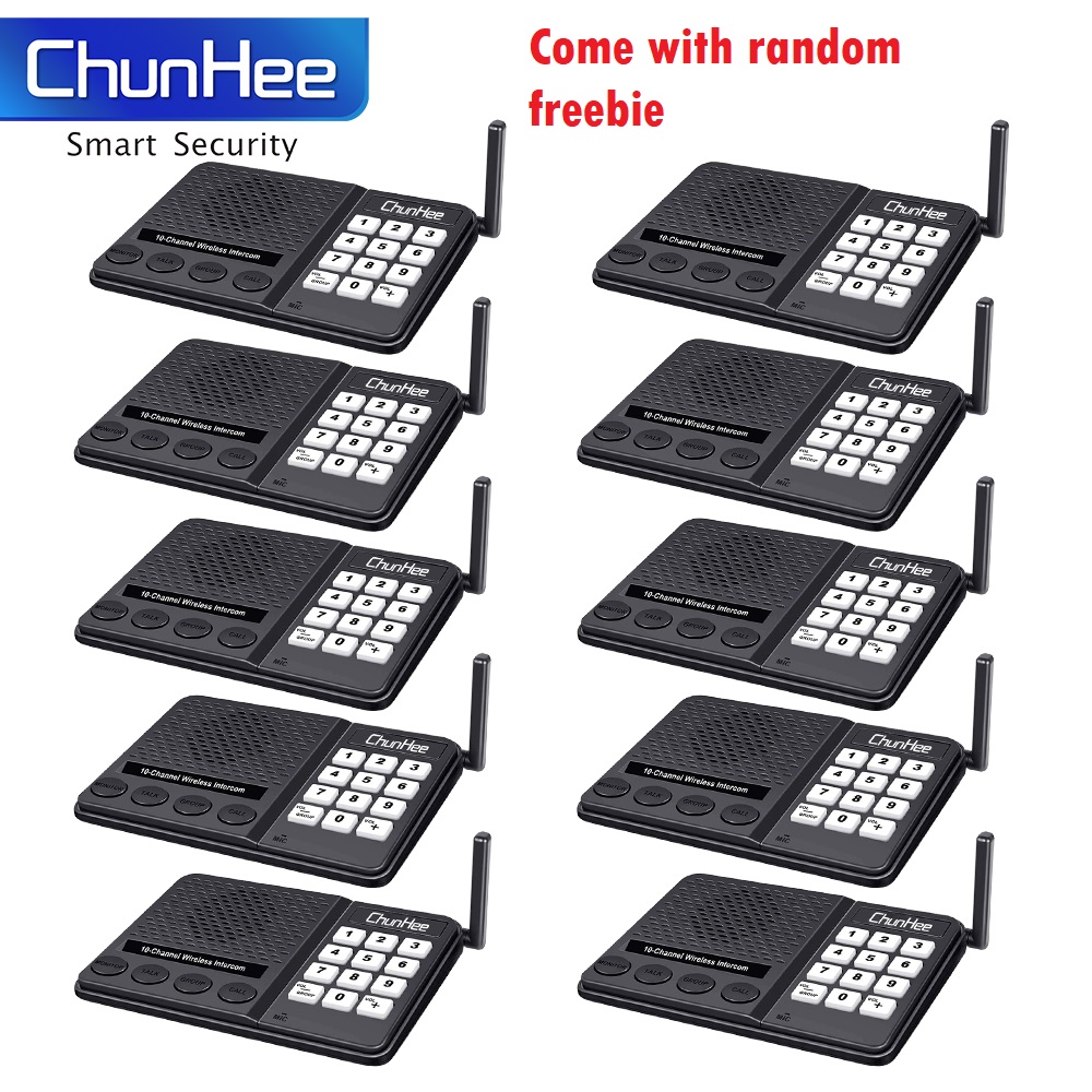 BDAY ChunHee 4/6/10 Units CI02 Wireless Intercom System for Home and ...