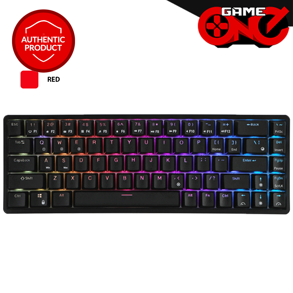RK Royal Kludge G68 Tri-Mode RGB 68-Keys Hot-Swappable Mechanical ...